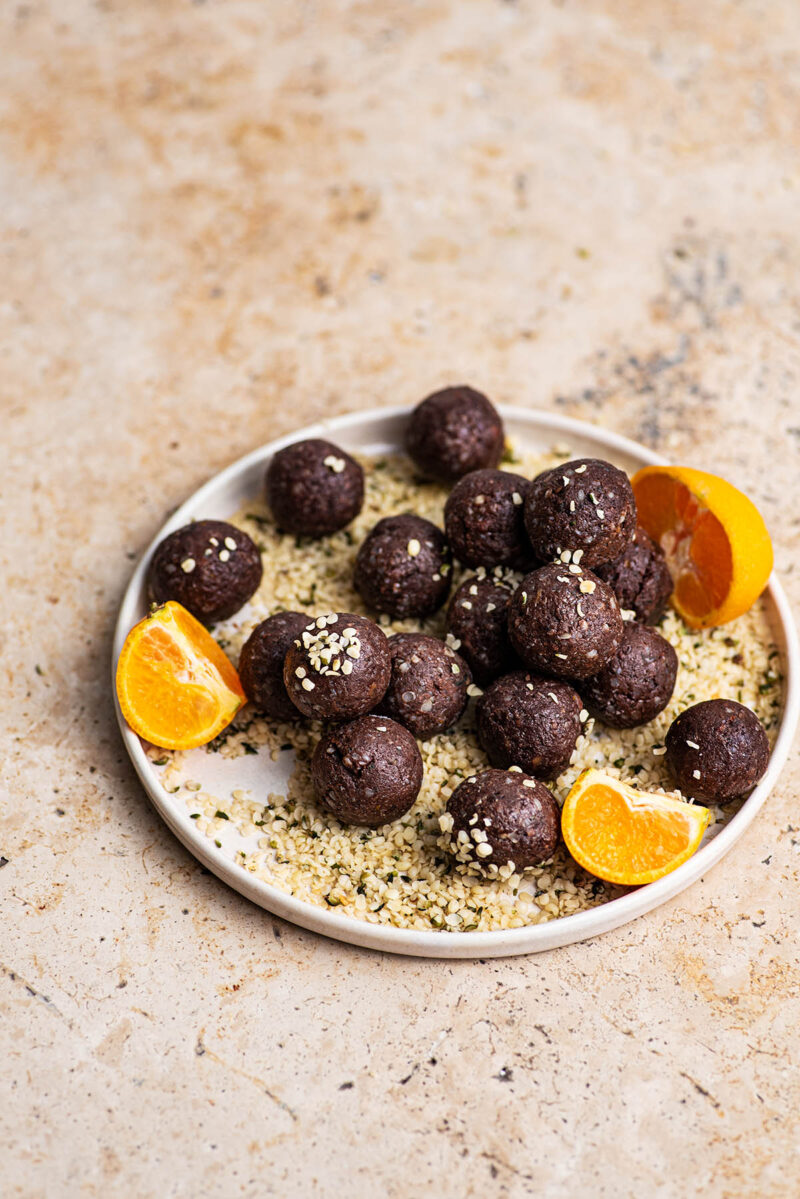 Chocolate Hemp Energy Balls - Occasionally Eggs