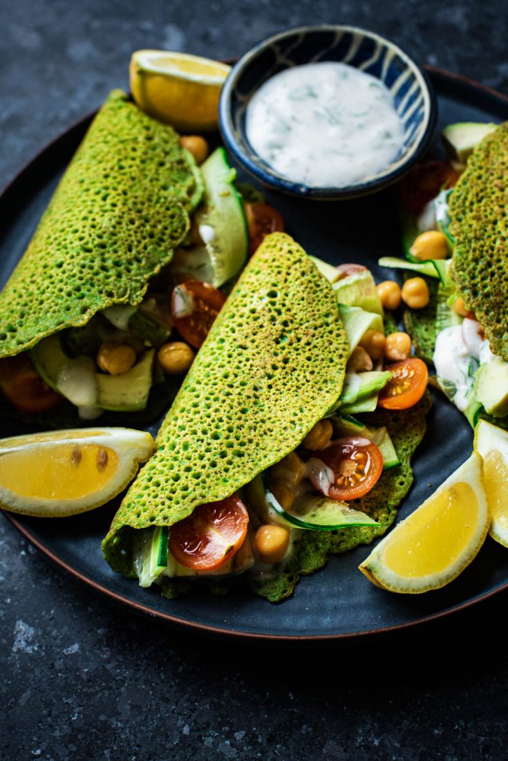 Super Green Spinach Pancakes - Occasionally Eggs