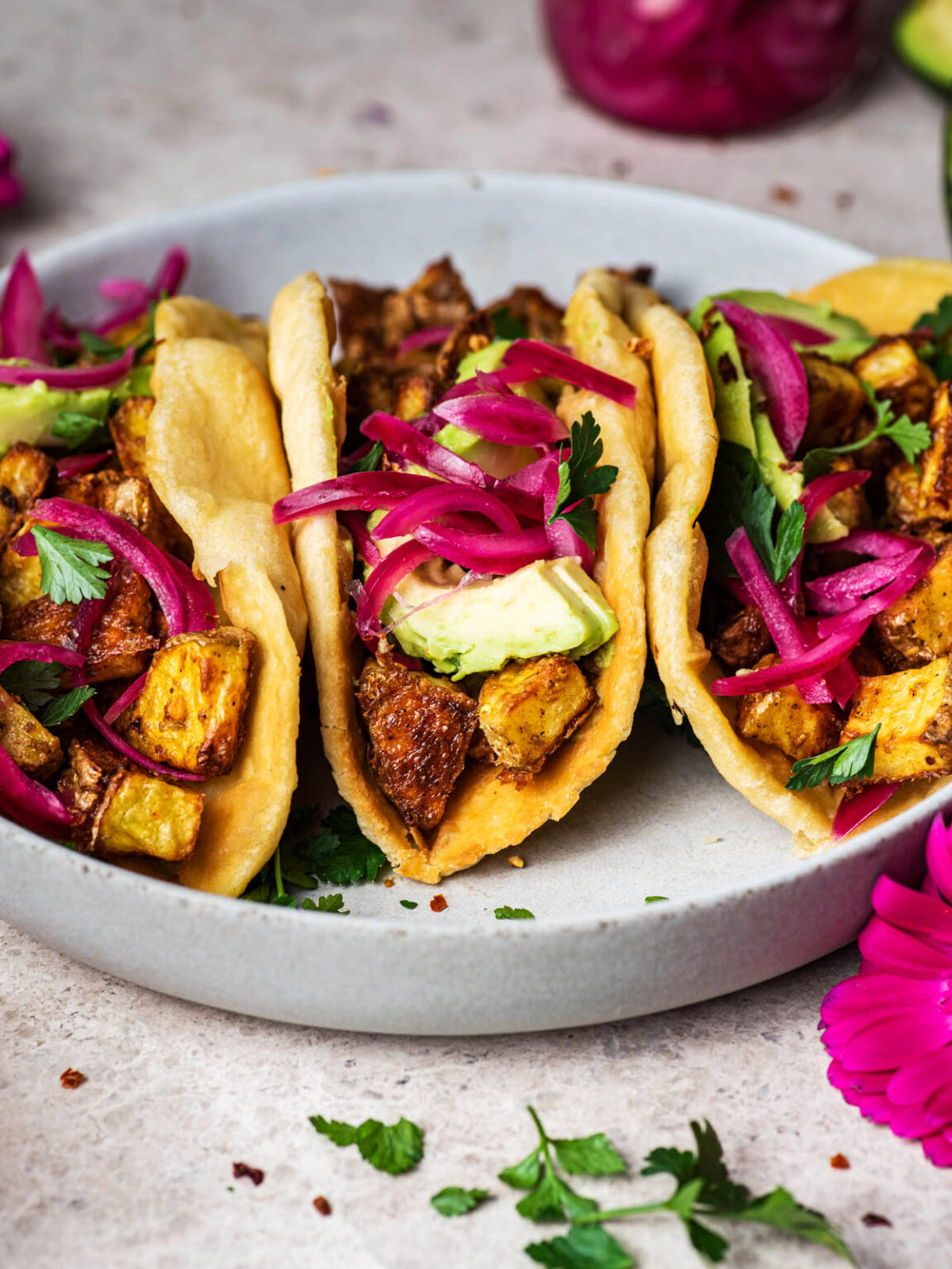 Roasted Potato Tacos - Occasionally Eggs