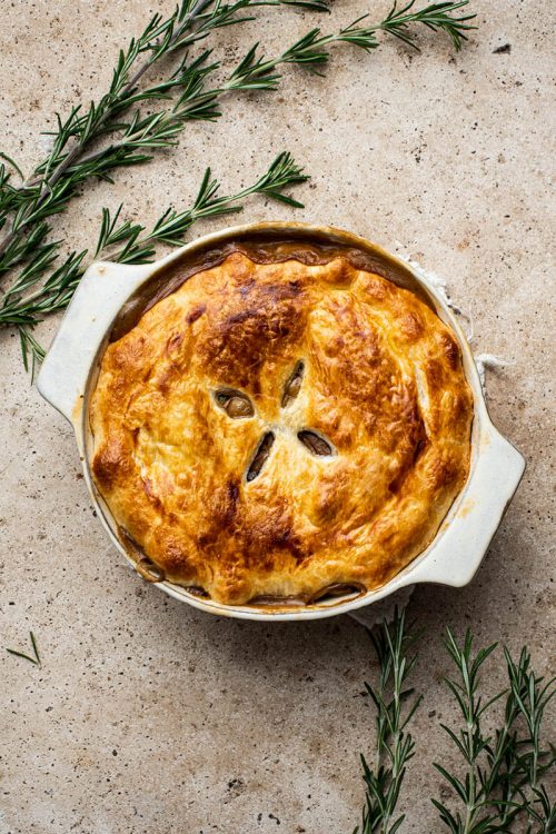 Mushroom Pot Pie (Vegan) - Occasionally Eggs