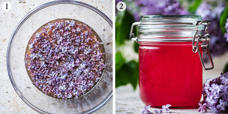 Honey Lilac Syrup - Occasionally Eggs