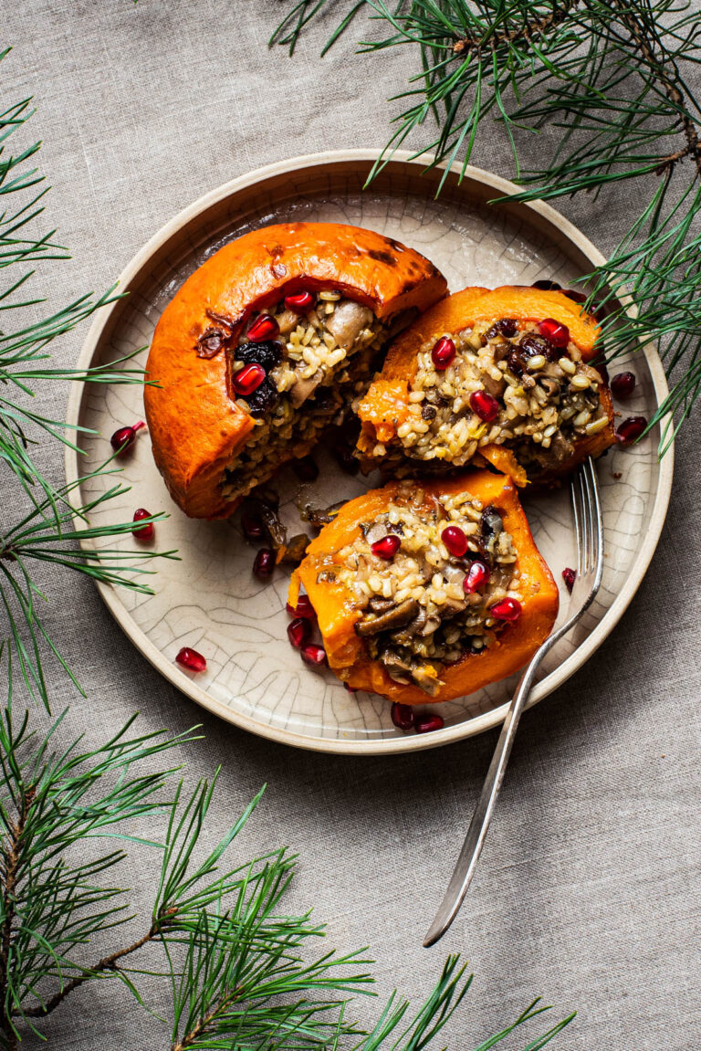 Vegetarian Stuffed Pumpkins - Occasionally Eggs