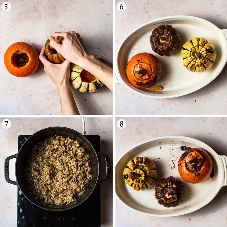 Vegetarian Stuffed Pumpkins - Occasionally Eggs