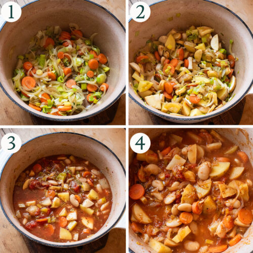 Winter Vegetable White Bean Stew - Occasionally Eggs