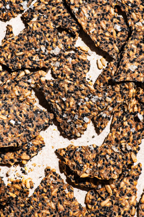 Spelt Seed Crackers - Occasionally Eggs