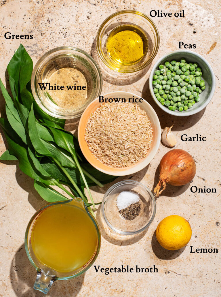 Brown Rice Risotto - Occasionally Eggs