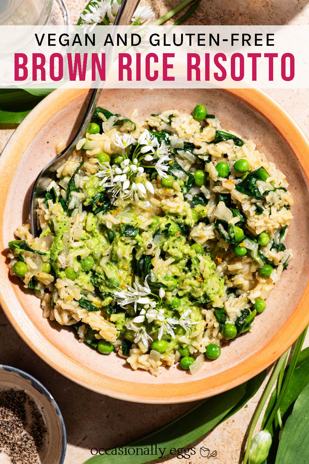 Brown Rice Risotto - Occasionally Eggs