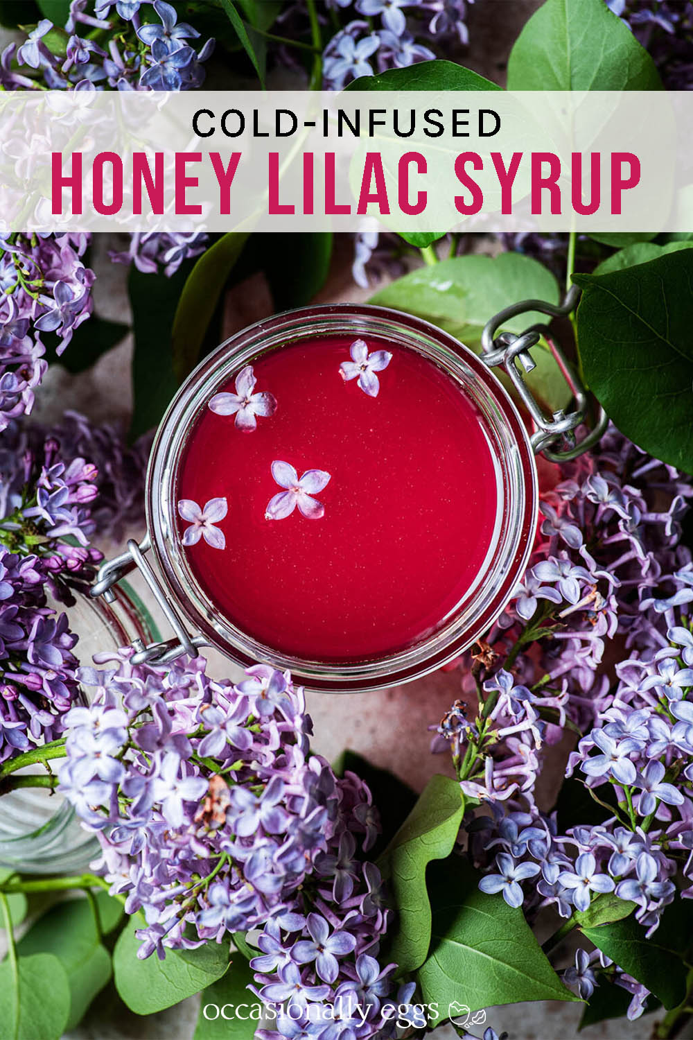 Honey Lilac Syrup - Occasionally Eggs