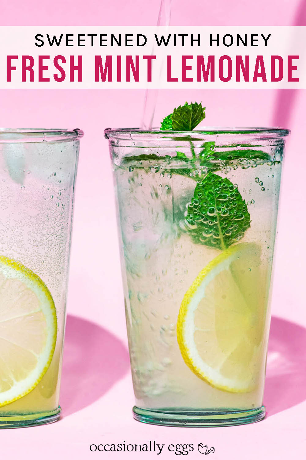 Fresh Mint Lemonade - Occasionally Eggs