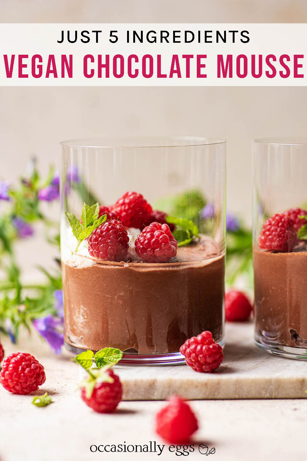Vegan Chocolate Mousse - Occasionally Eggs