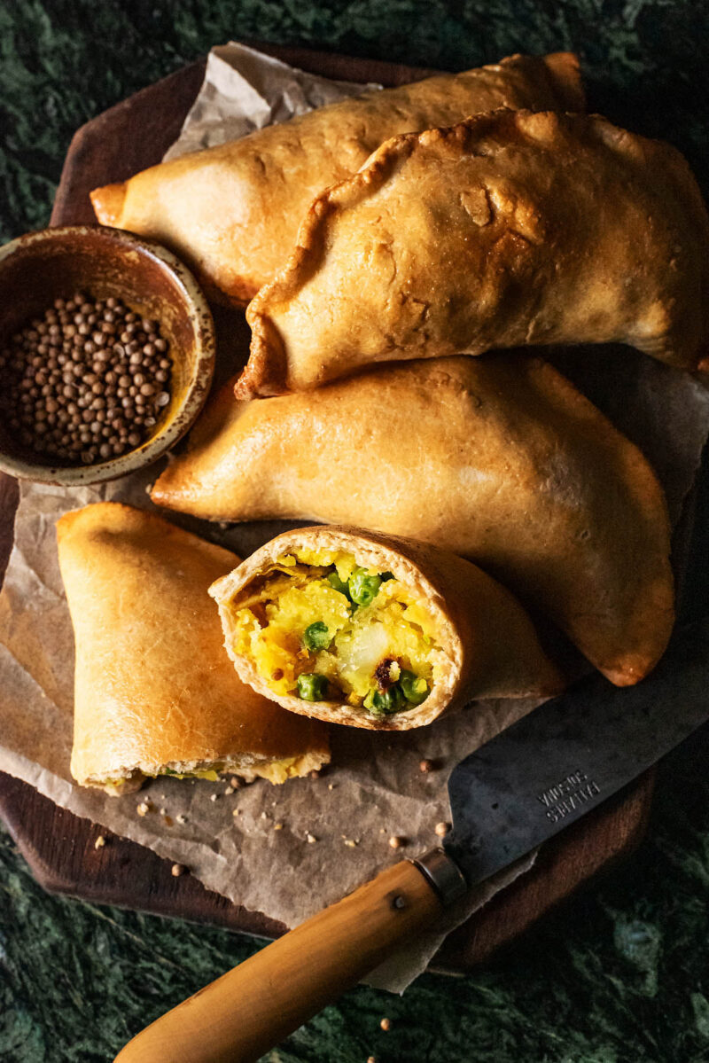 Curry Potato Pea Pasties (Samosa Pasties) - Occasionally Eggs